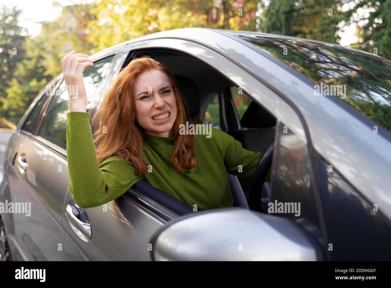 Frustrated driver traffic jam hi-res stock photography and images - Alamy