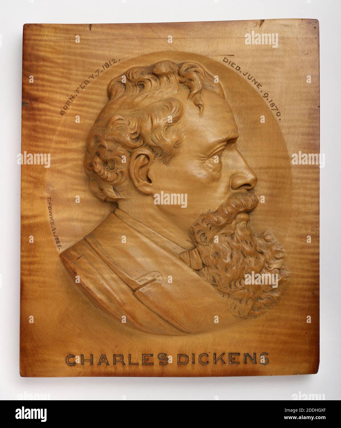 Plaque of Charles Dickens, 1885 Carved by: T Fowke Social History ...