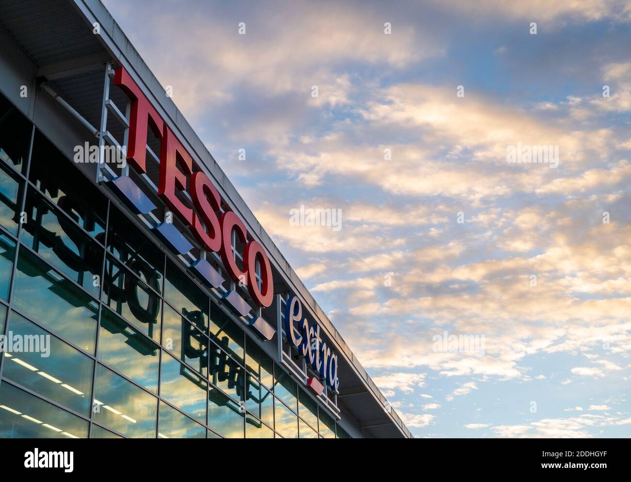 Galashiels, UK. 25th Nov, 2020. The Tesco Extra supermarket store in ...
