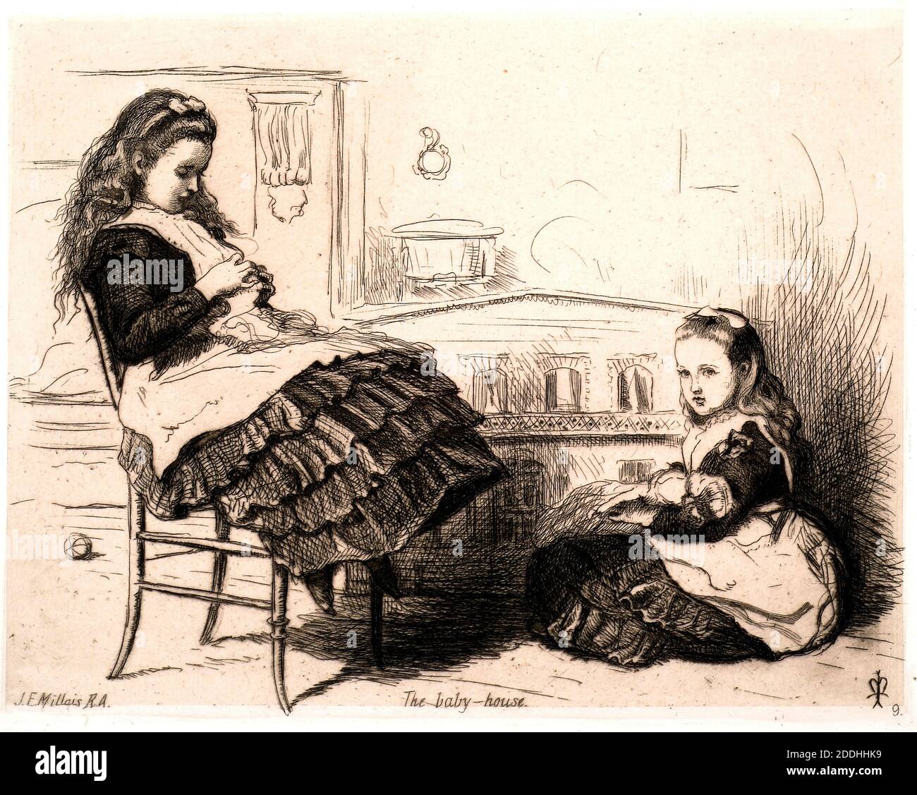 The Baby-House,1871-1872 John Everett Millais (d.1896), Girl, 19th ...