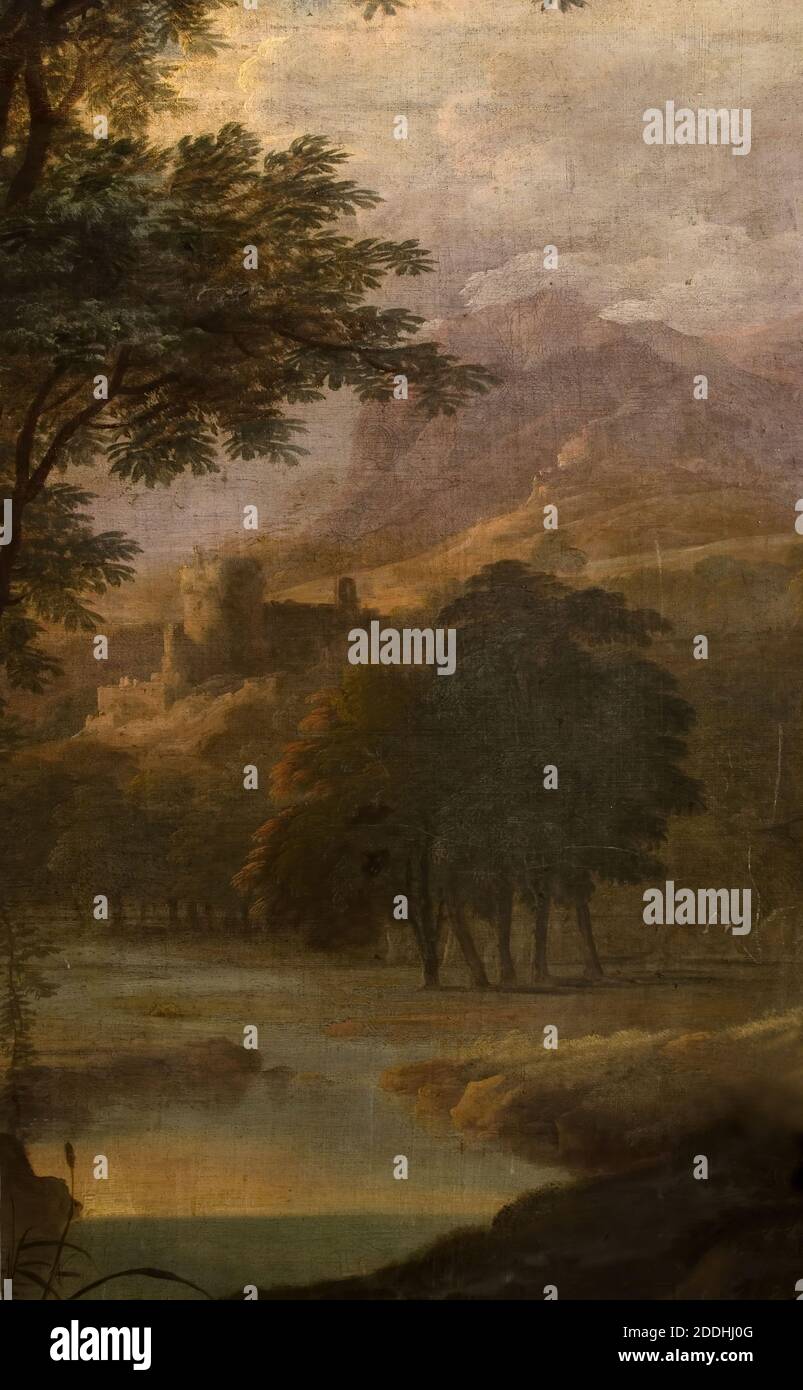 Landscape With Castle In Distance, 1725 School of Jacques Rousseau ...