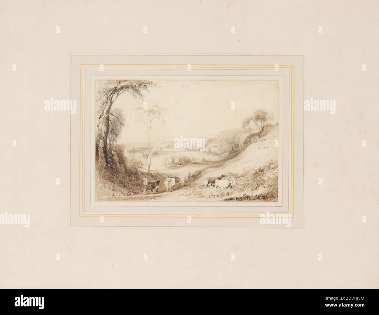 View Of Leamington Priors And Warwick,1820-30 Joseph Vincent Barber ...
