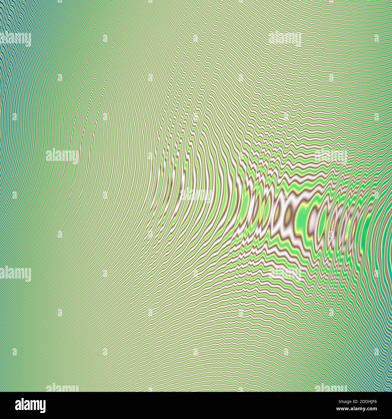 Abstract radial lines moire effect pattern design background in green Stock Photo - Alamy