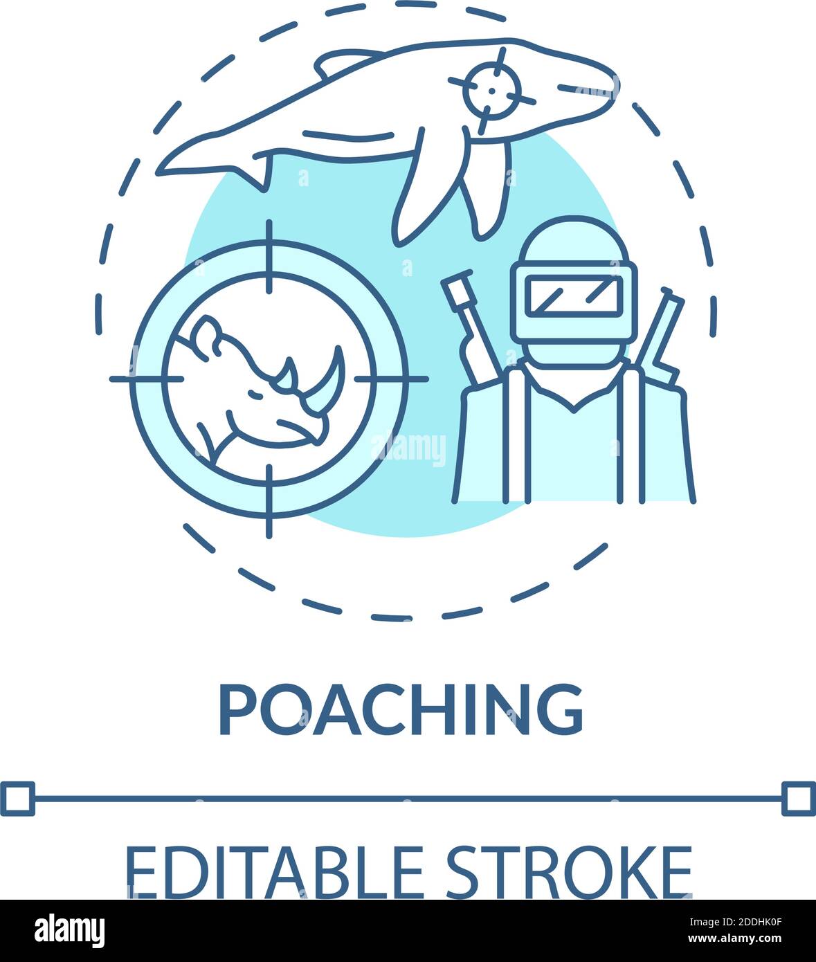 Poaching turquoise concept icon Stock Vector Image & Art - Alamy