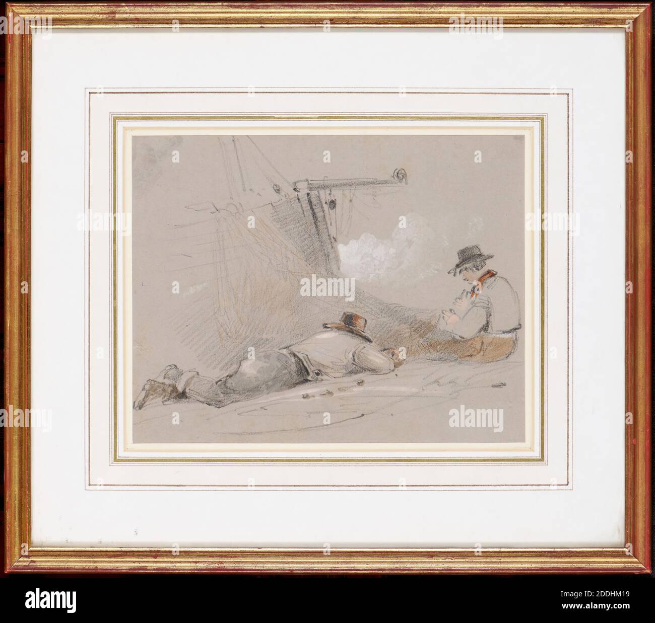 Mending Nets, 1840-65 George Bryant Campion (d.1870), 19th Century ...