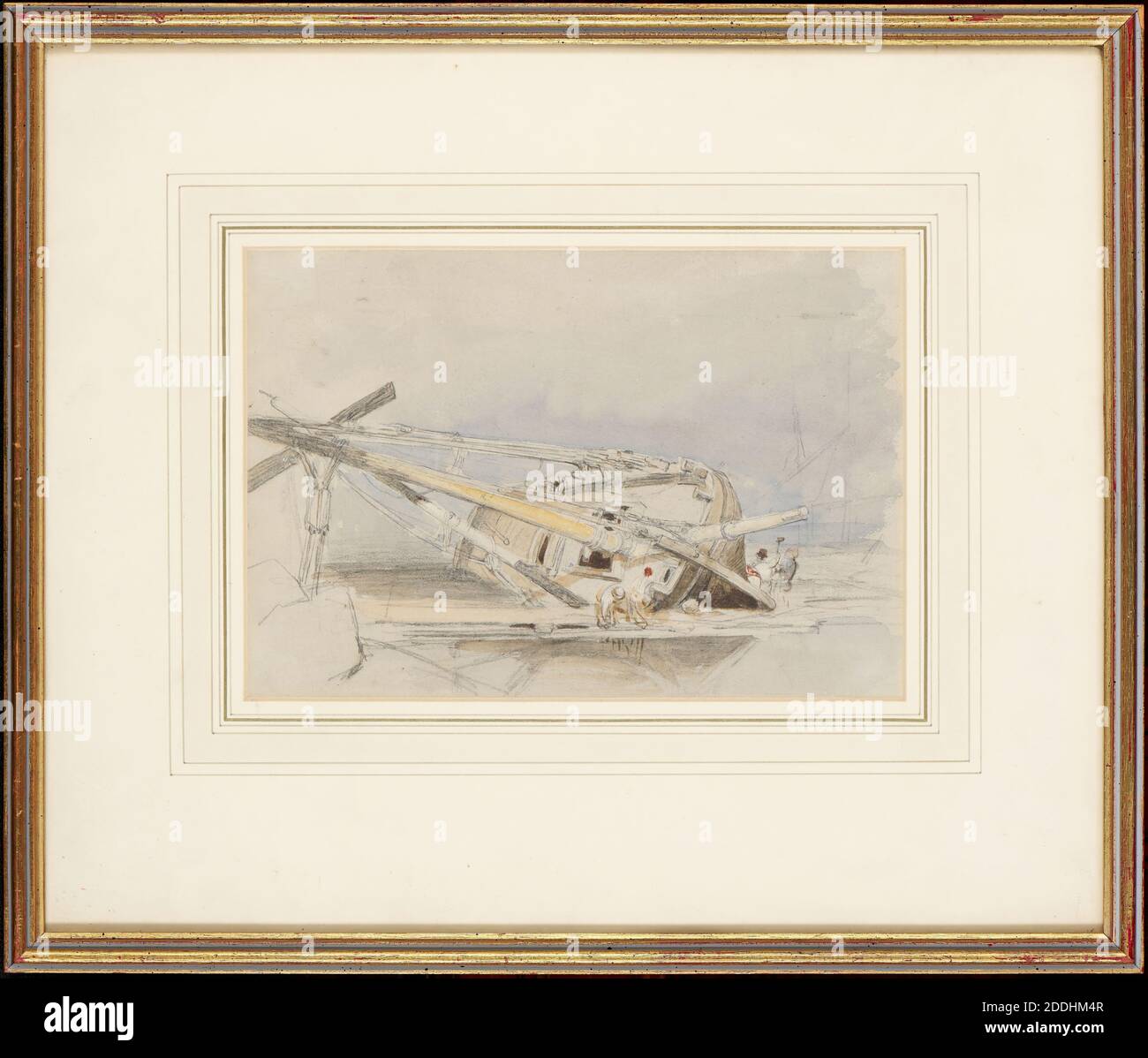 Boat Careened, 1793-1867 William Clarkson Stansfield (d.1867), Boat ...