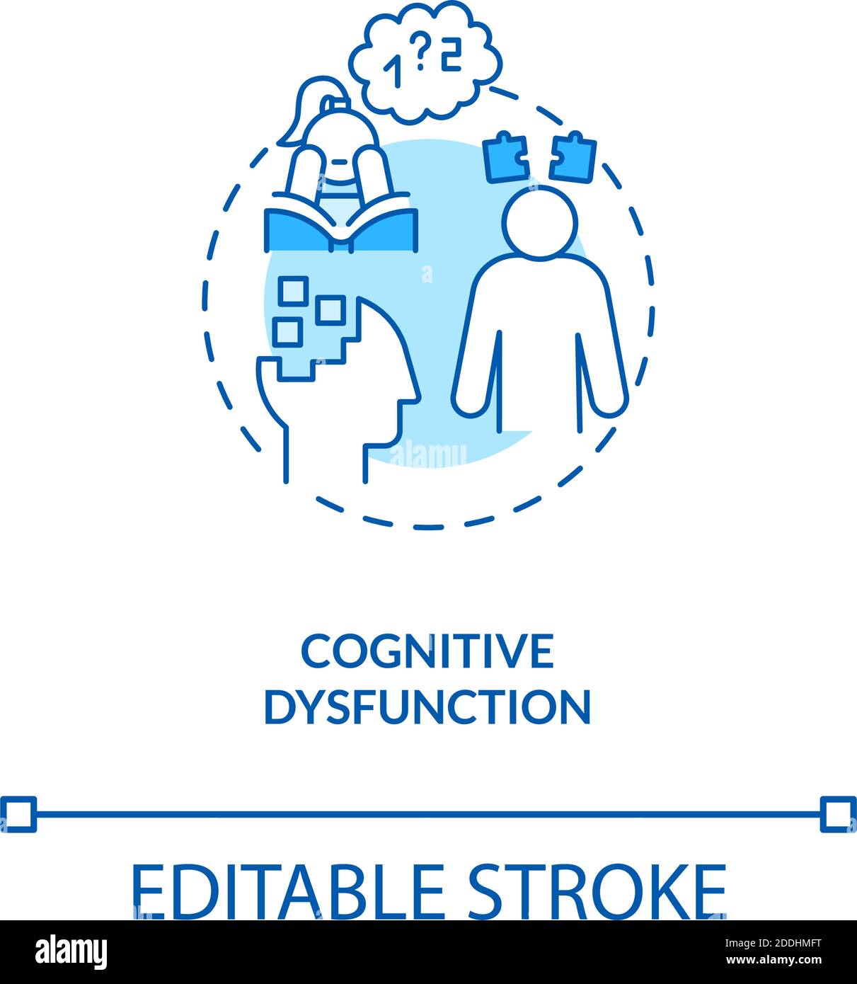 Cognitive dysfunction concept icon Stock Vector Image & Art - Alamy