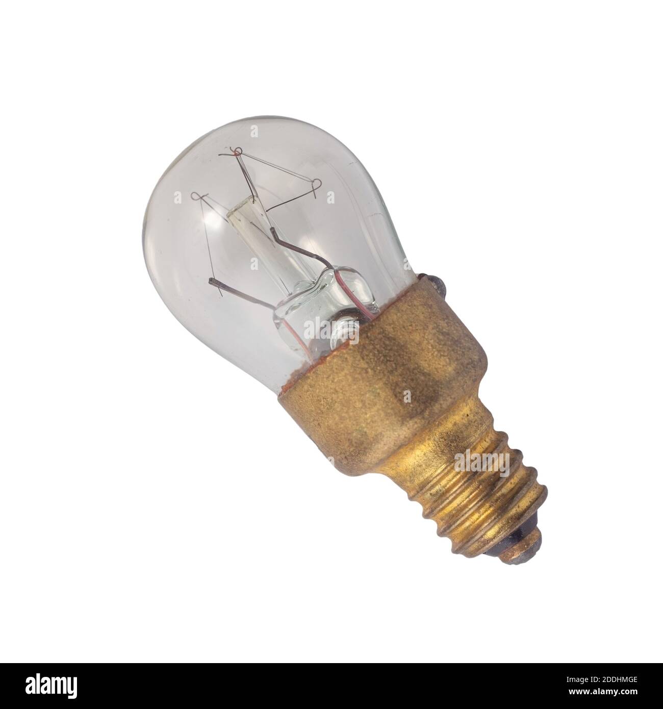 small Incandescent on white background small electric light bulb ...