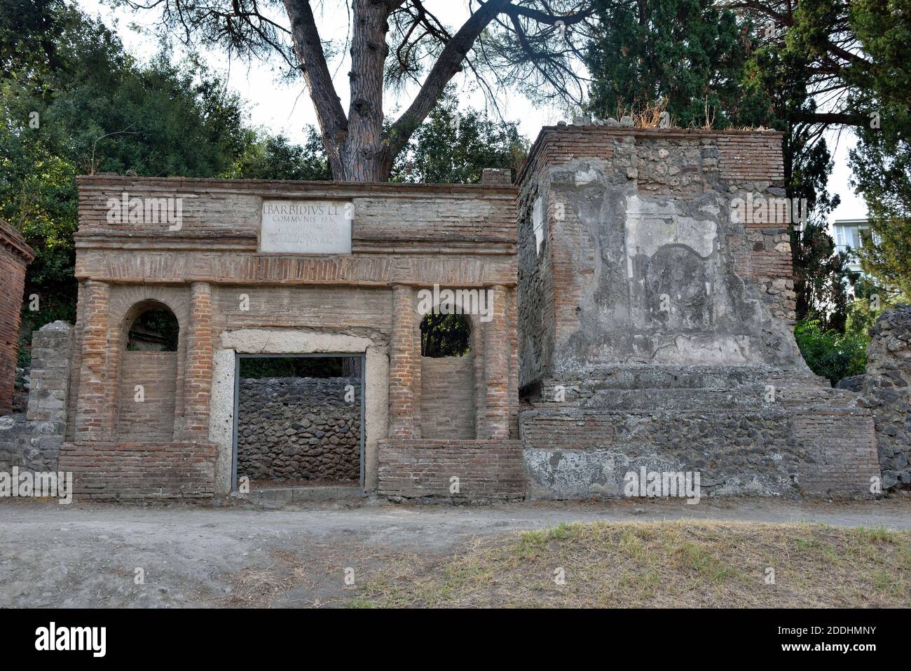 Ruins of Ancient Roman city of Pompeii Italy was destroyed and buried ...