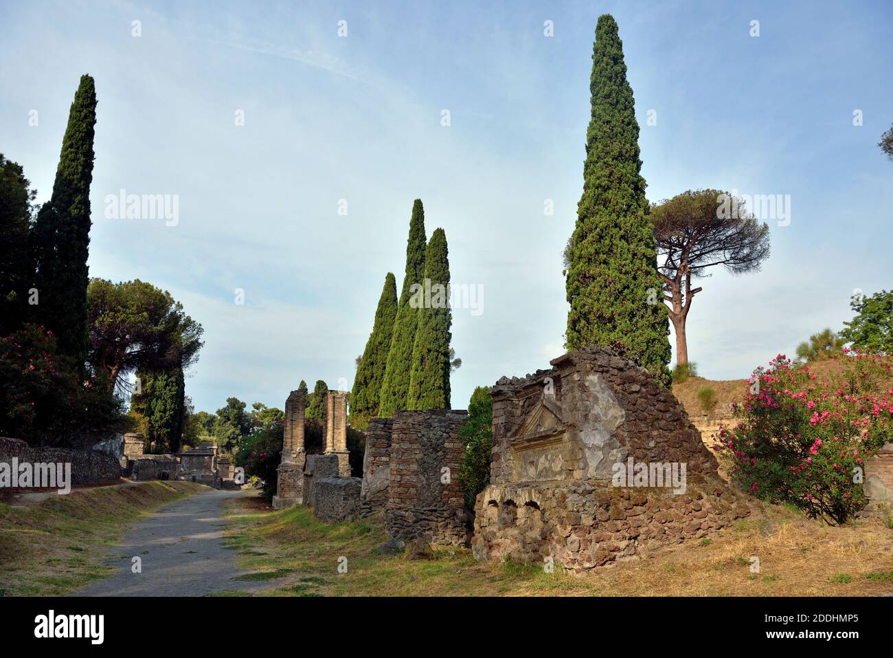 Ruins of Ancient Roman city of Pompeii Italy was destroyed and buried ...