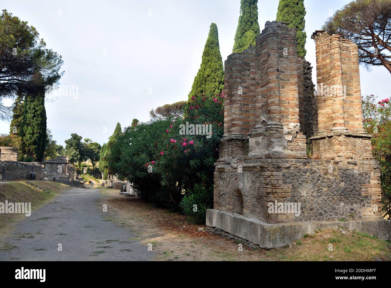 Ruins of Ancient Roman city of Pompeii Italy was destroyed and buried ...