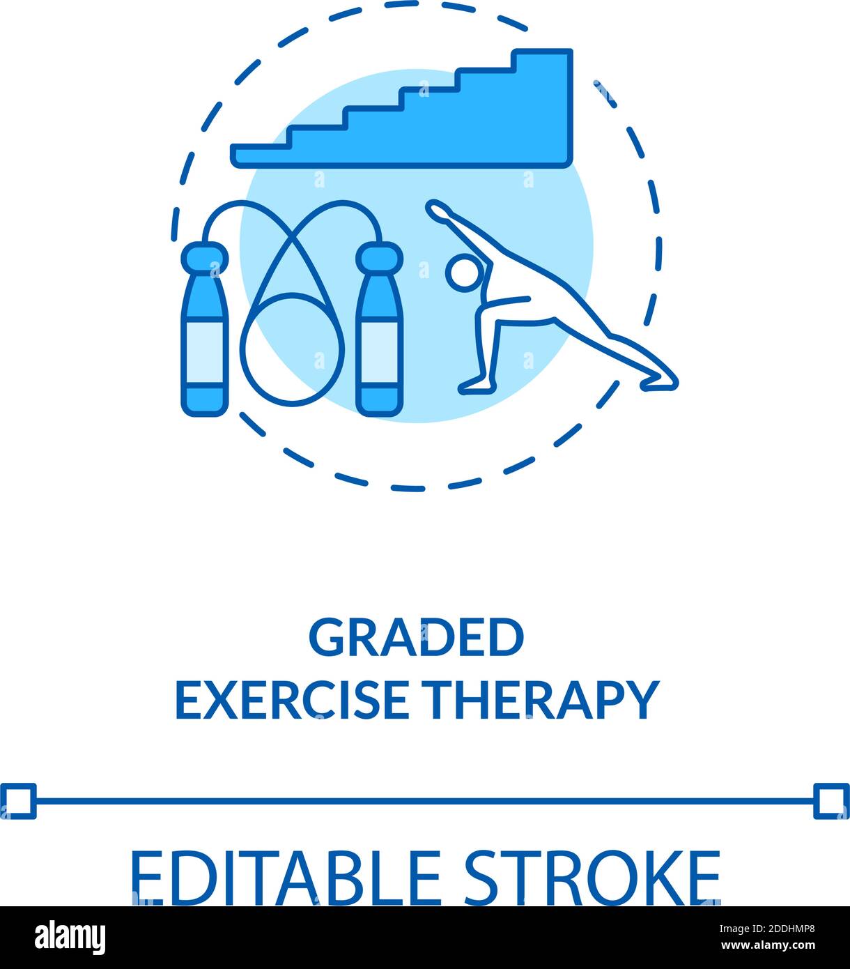 Graded exercise therapy concept icon Stock Vector Image & Art - Alamy