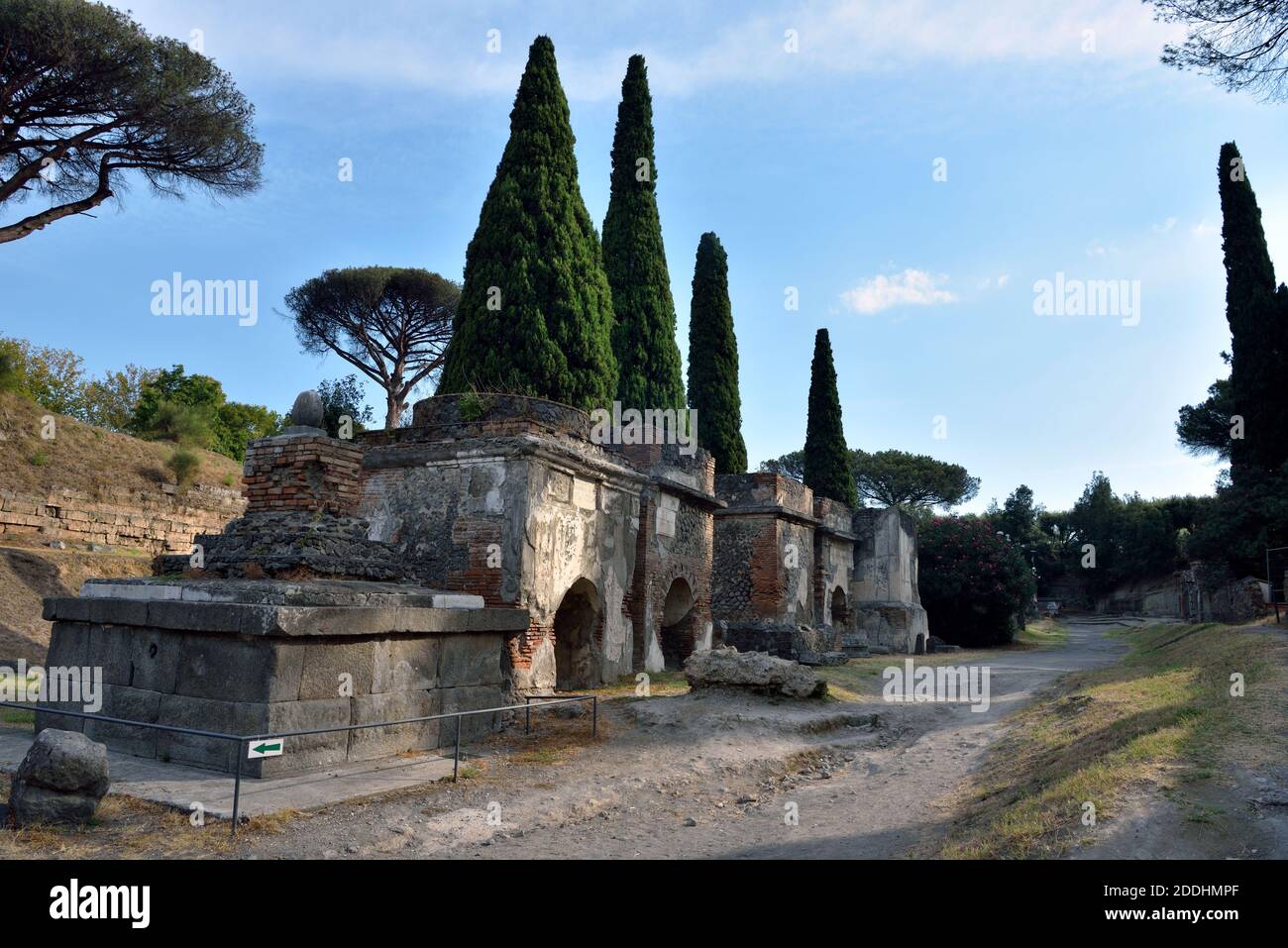 Ruins of Ancient Roman city of Pompeii Italy was destroyed and buried ...