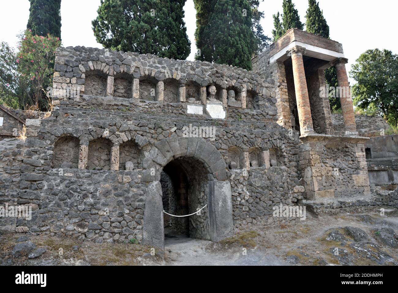 Ruins of Ancient Roman city of Pompeii Italy was destroyed and buried ...