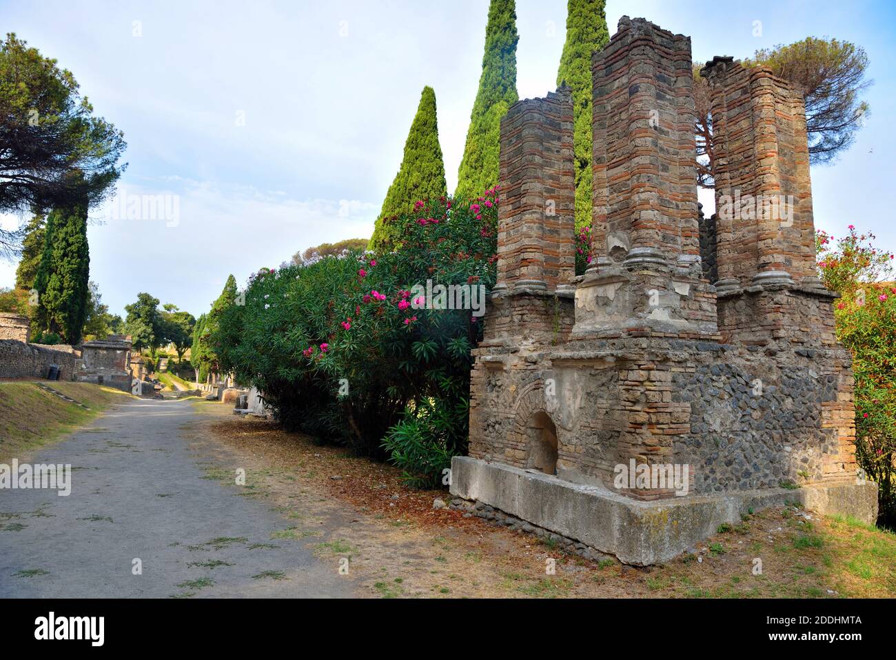 Ruins of Ancient Roman city of Pompeii Italy was destroyed and buried ...