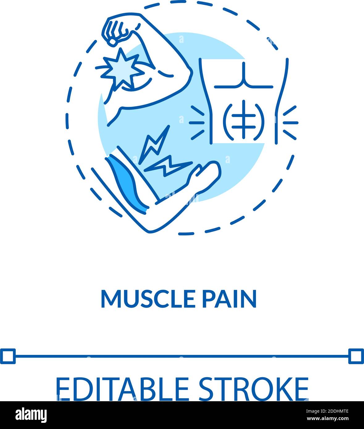 Muscle pain concept icon Stock Vector Image & Art - Alamy