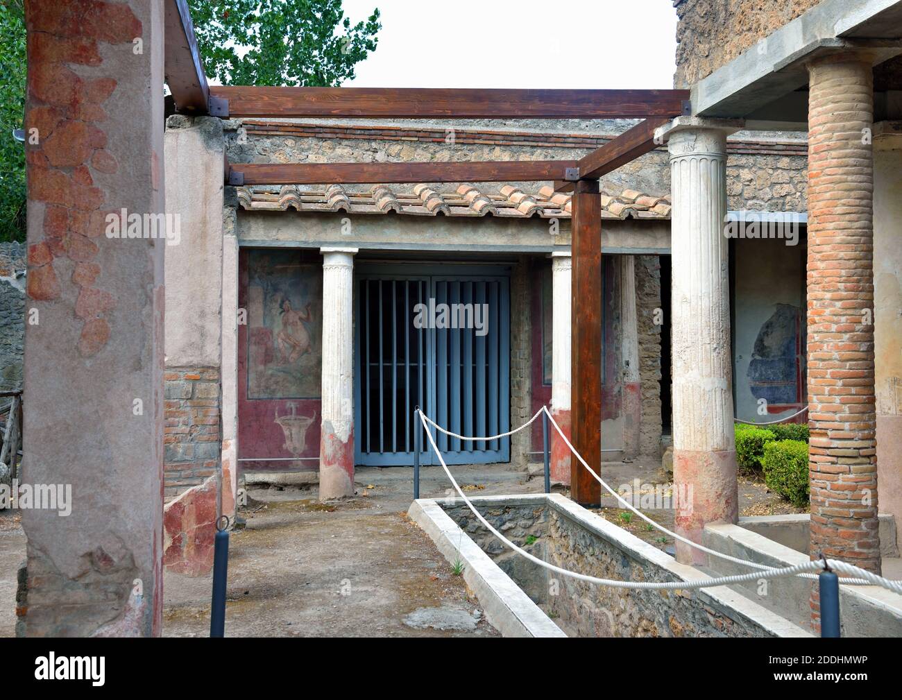 Ruins of Ancient Roman city of Pompeii Italy was destroyed and buried ...