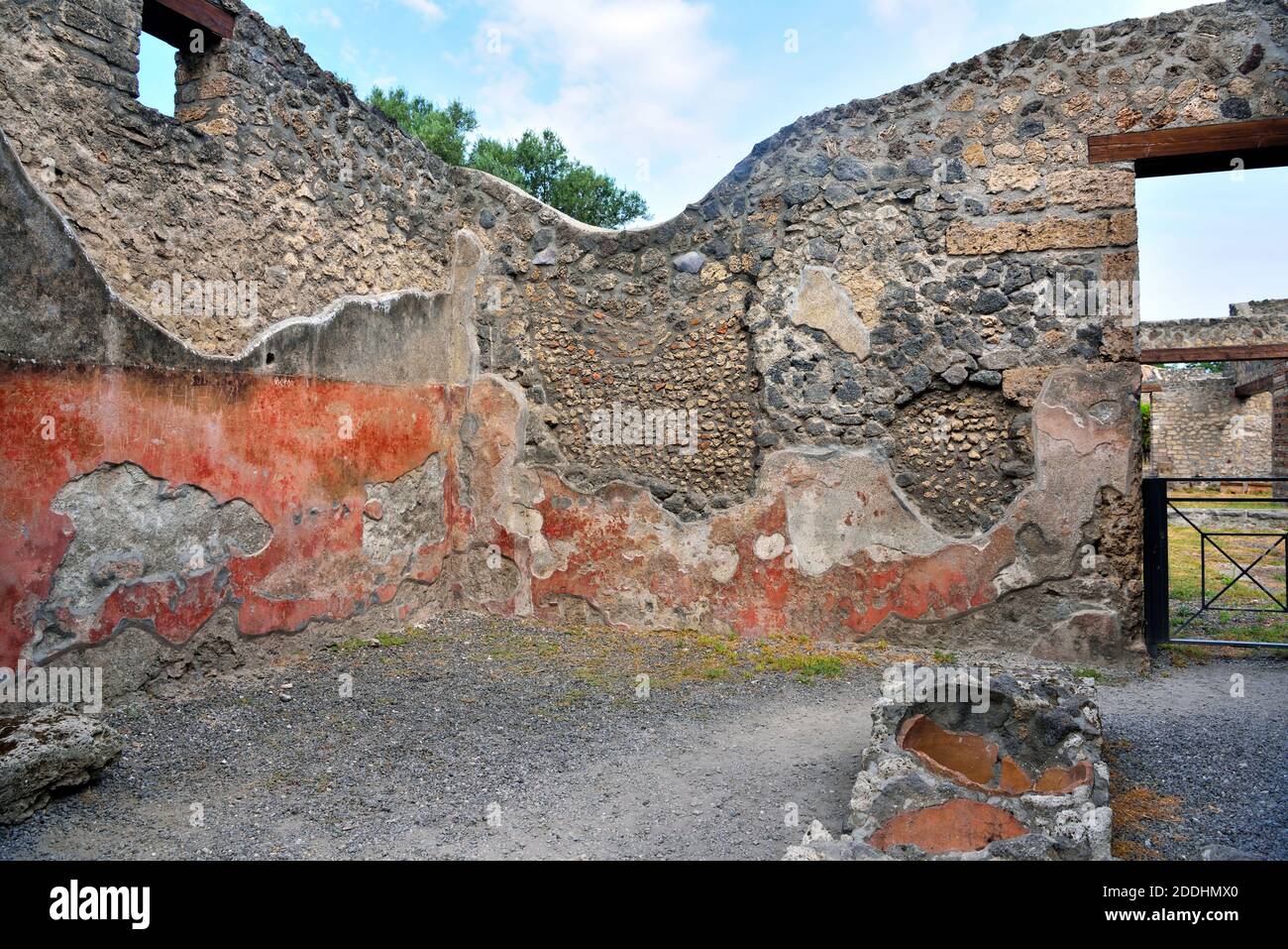Ruins of Ancient Roman city of Pompeii Italy was destroyed and buried ...