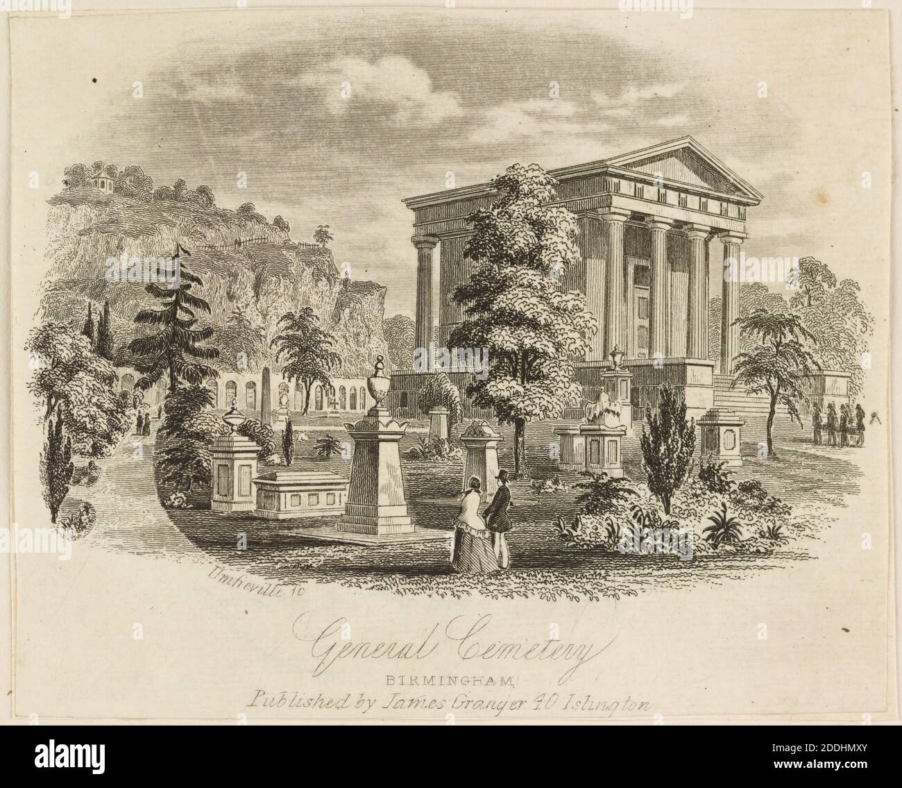 Engraving , Birmingham General Cemetery, Vol I Engraver: H Umfreville ...