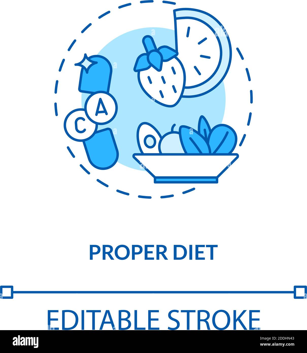 Proper diet concept icon Stock Vector Image & Art - Alamy