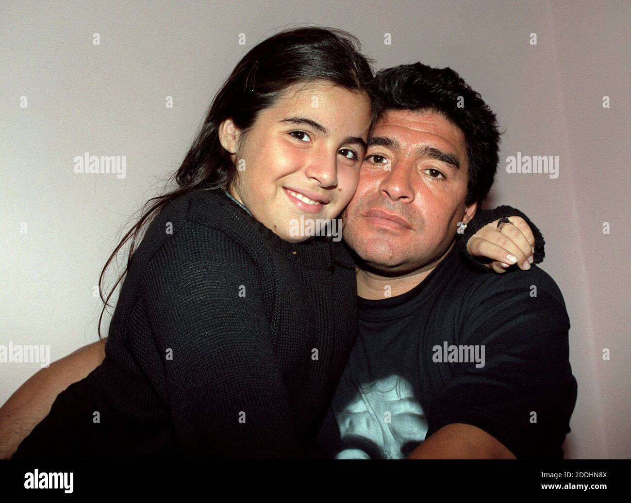 Frankfurt. 27th May, 2000. The Argentine ex-soccer star Diego Armando ...