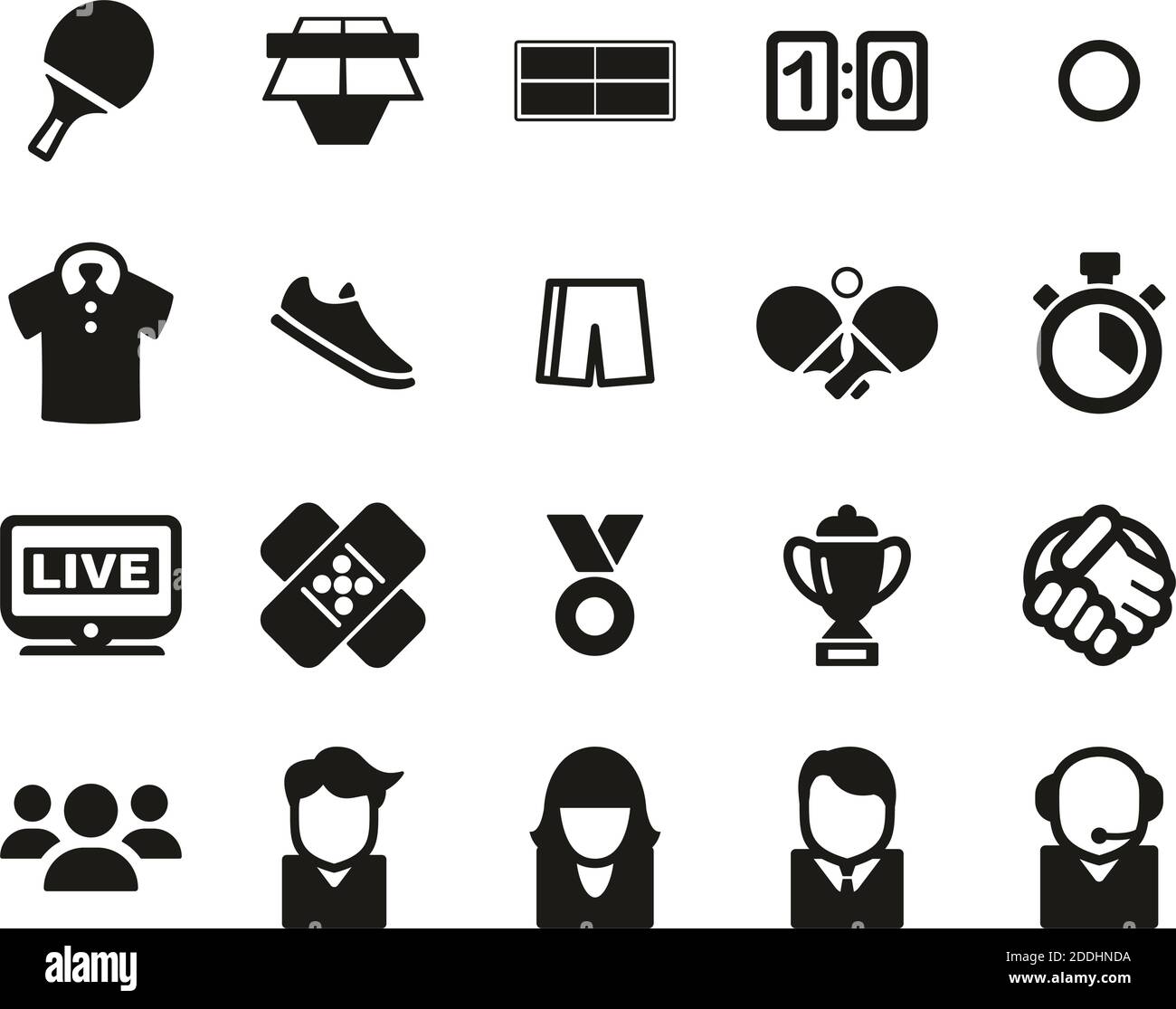 Table tennis sticker Stock Vector Images - Alamy