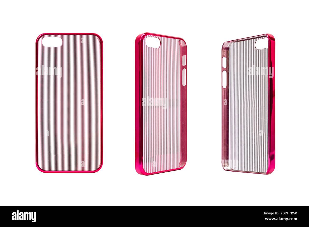 Pink smartphone case Cut Out Stock Images & Pictures - Alamy