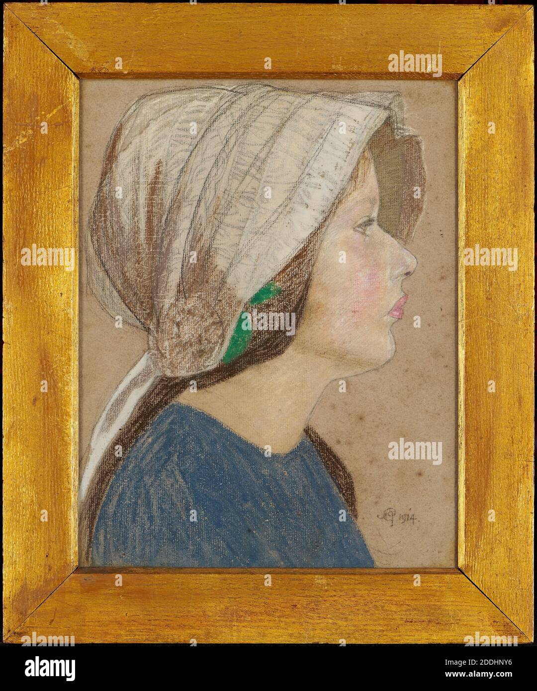 Portrait of Joscelyne Verney Gaskin, 1914 Arthur Joseph Gaskin (d.1928 ...