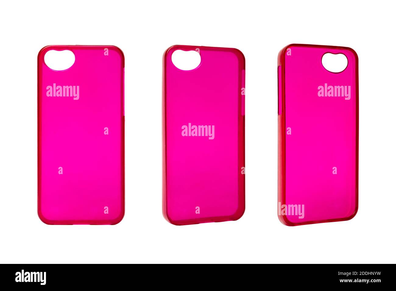 Pink smartphone case Cut Out Stock Images & Pictures - Alamy