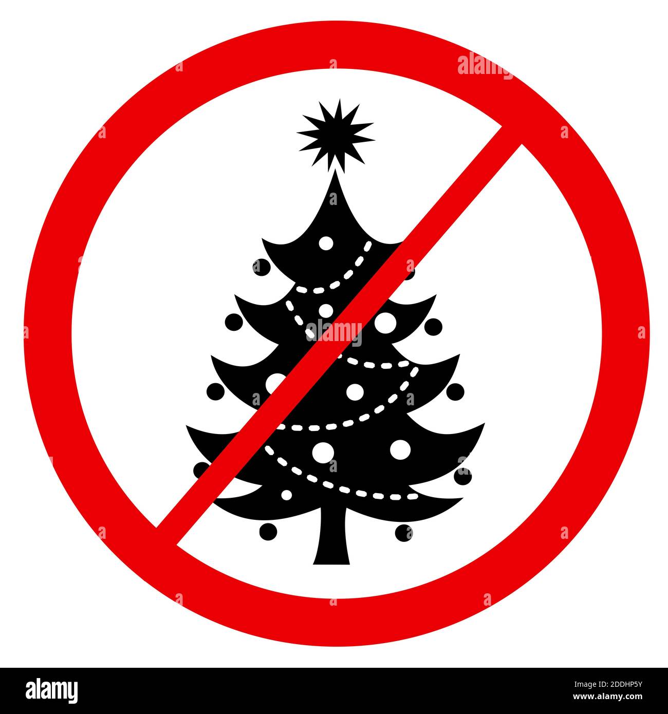 Ban of Christmas tree. Prohibition of decorated xmas tree because of ...