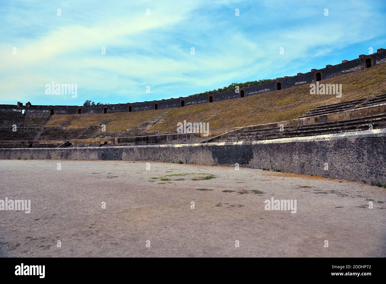 Italy. Ancient Pompeii (UNESCO World Heritage Site). The Grand Theatre ...
