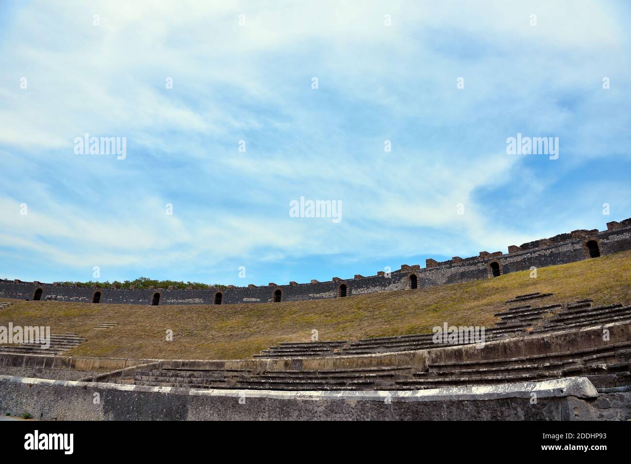 Italy. Ancient Pompeii (UNESCO World Heritage Site). The Grand Theatre ...