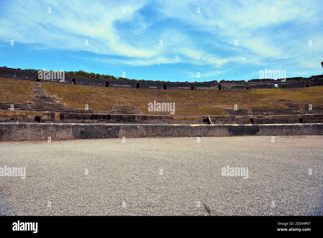 Italy. Ancient Pompeii (UNESCO World Heritage Site). The Grand Theatre ...