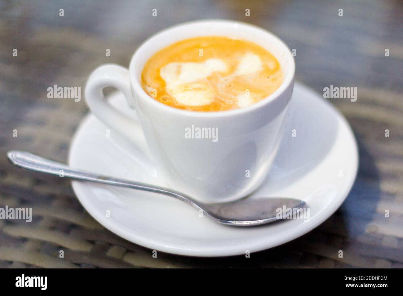 Latte coffee art at a local cafe in Lombok, Indonesia Stock Photo - Alamy