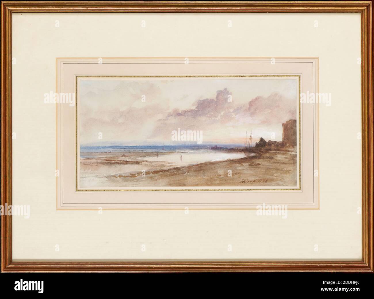 On The Shore, Sunset, 1835-1867 William Clarkson Stansfield (d.1867 ...