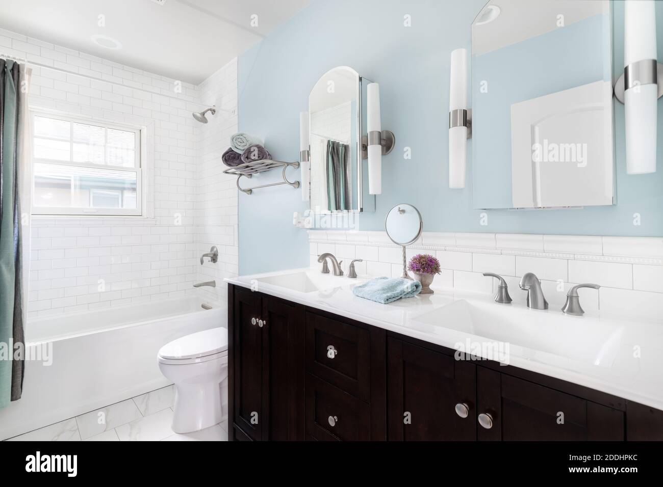 Light Blue Walls Bathroom
