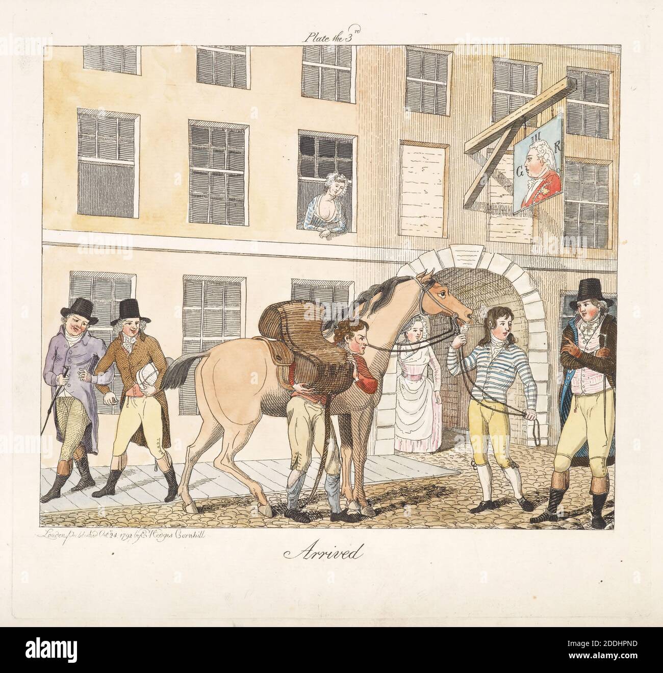 Plate 3 of 6 Satirical Cartoon, Birmingham Bag Man: Arrived, 24, 10 ...