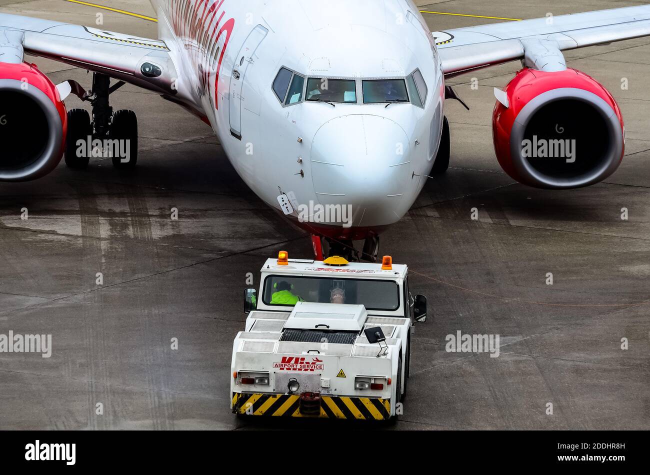 Air Berlin airplane at the Berlin Tegel Airport Stock Photo - Alamy