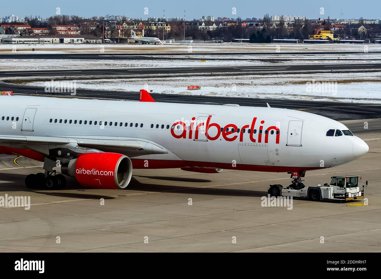 Air Berlin Airbus A330 airplane at the Berlin Tegel Airport Stock Photo ...