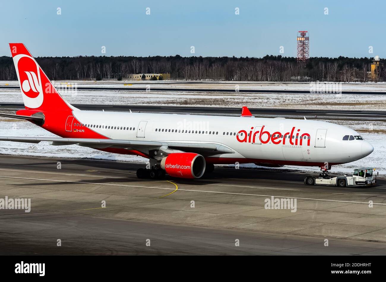 Air Berlin Airbus A330 airplane at the Berlin Tegel Airport Stock Photo ...