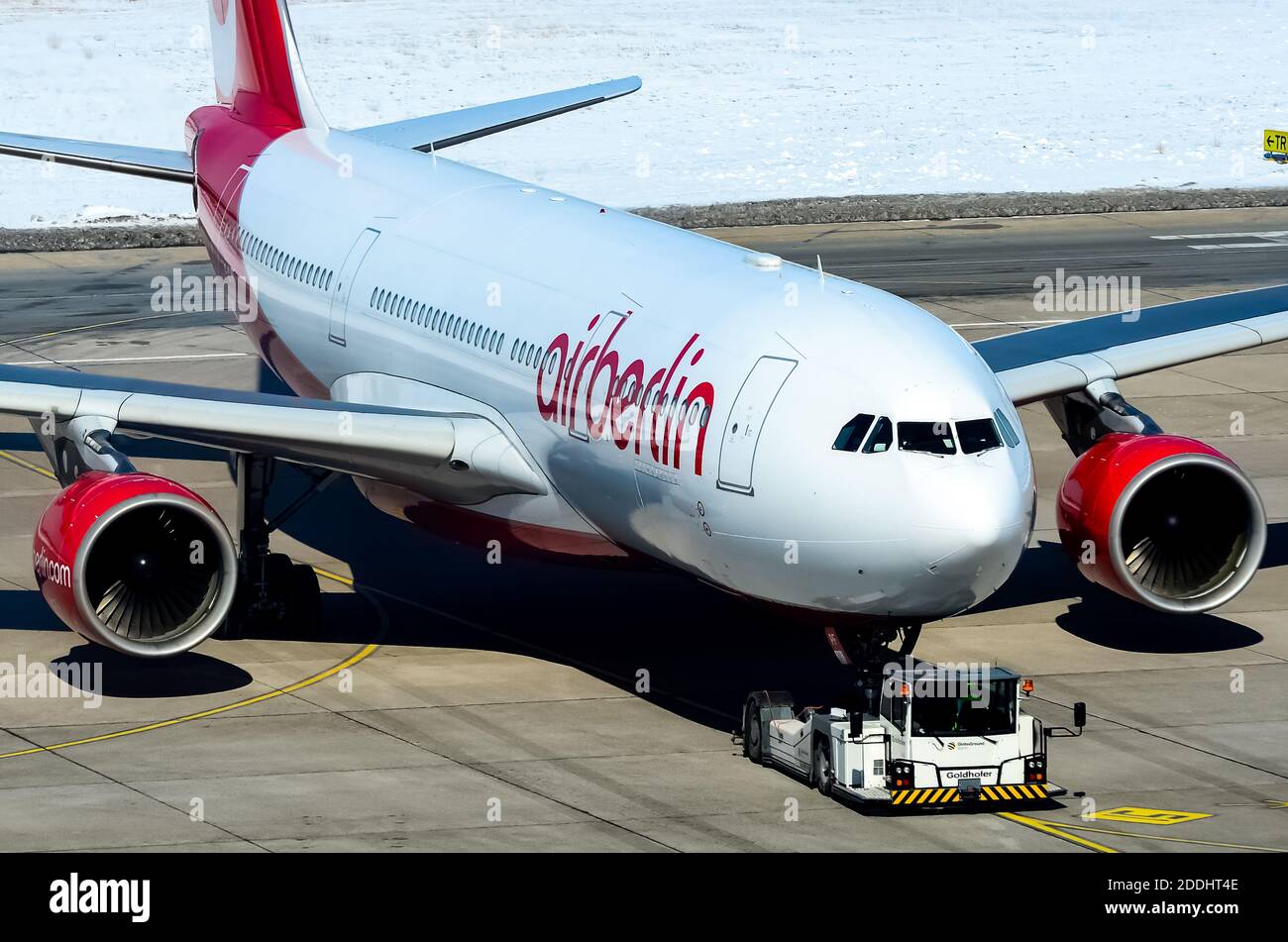 Air Berlin airplane at the Berlin Tegel Airport Stock Photo - Alamy