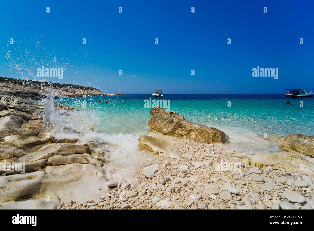 Beach on the island of Proizd, Adriatic Sea Stock Photo - Alamy