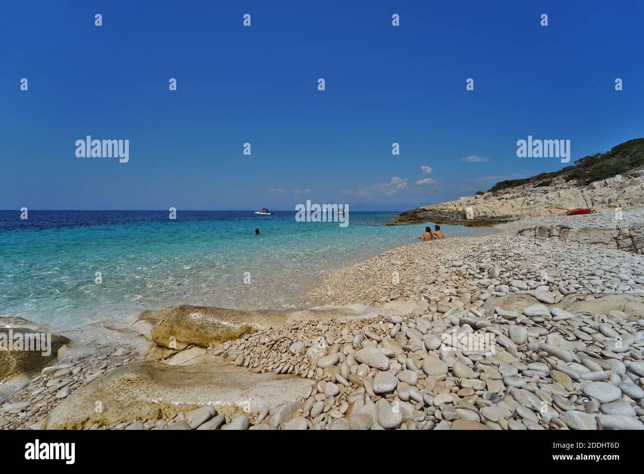 Beach on the island of Proizd, Adriatic Sea Stock Photo - Alamy