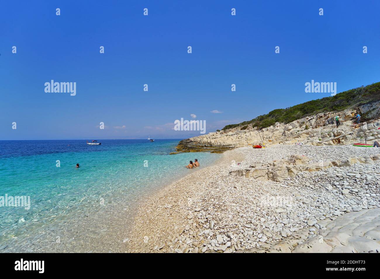 Beach on the island of Proizd, Adriatic Sea Stock Photo - Alamy