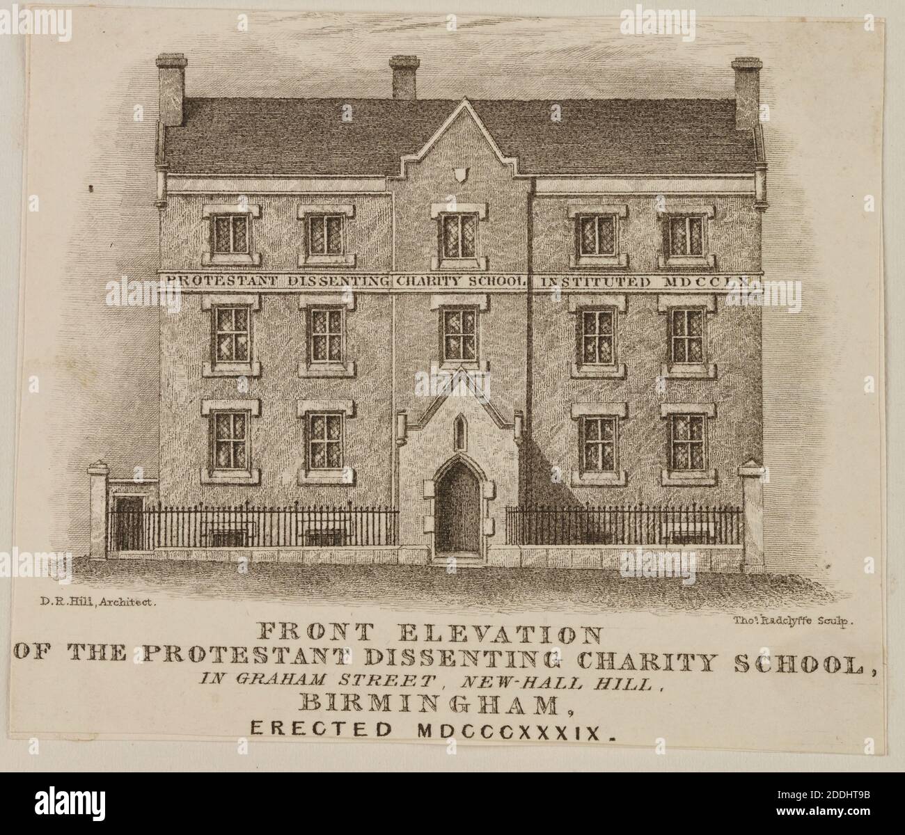 Engraving, Protestant Dissenting Charity School, Birmingham Artist ...
