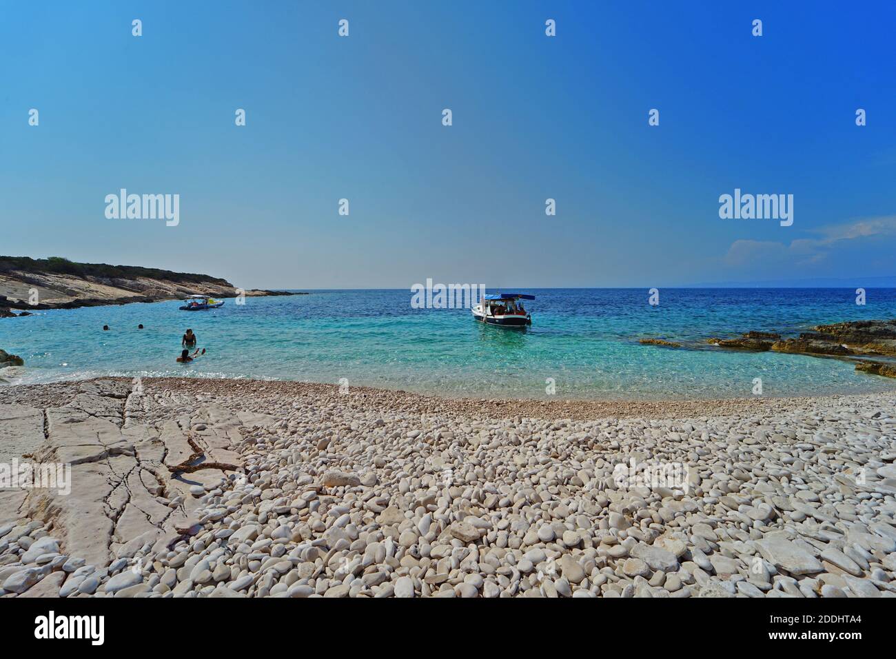 Beach on the island of Proizd, Adriatic Sea Stock Photo - Alamy