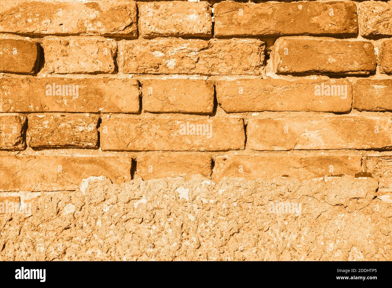 Brick orange colorful wall surface texture. Abstract grunge bright ...