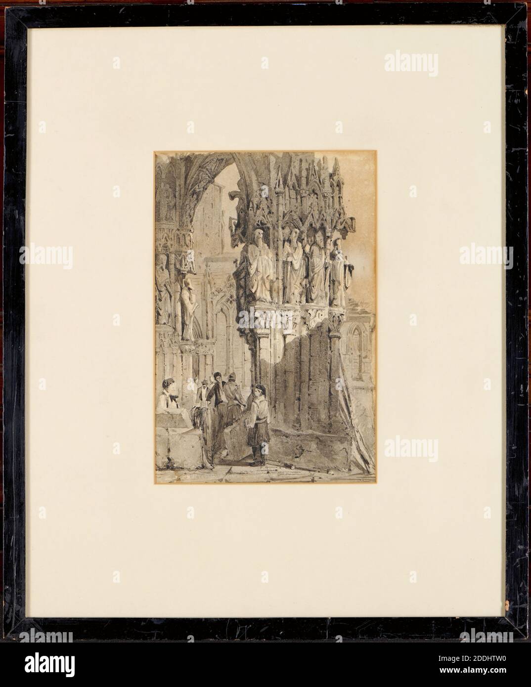 The Porch at Ratisbon Cathedral, Bavaria, 1825 Samuel Prout, Drawing ...