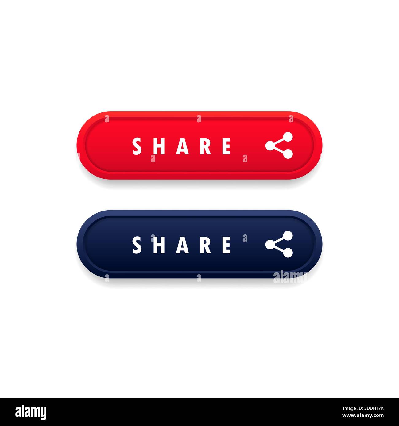 Social Media Share Buttons Vector