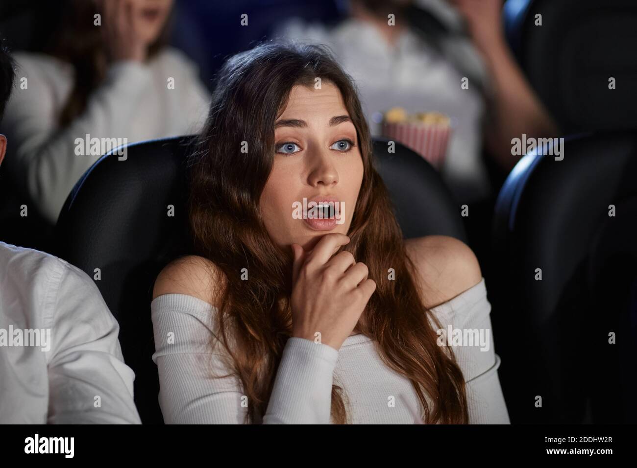 Horror film scared hi-res stock photography and images - Alamy